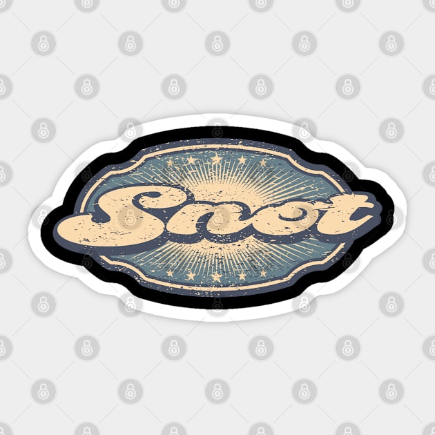 Snot Vintage Badge - Musician - Sticker | TeePublic