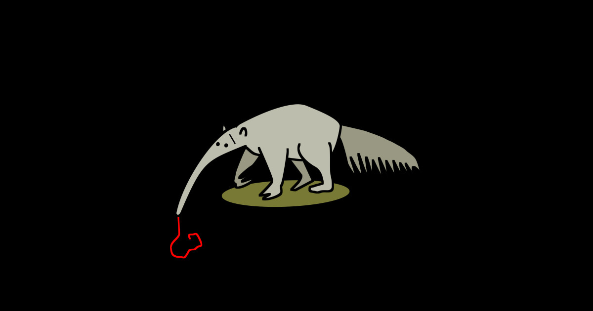 Sad eater - Anteater - T-Shirt | TeePublic