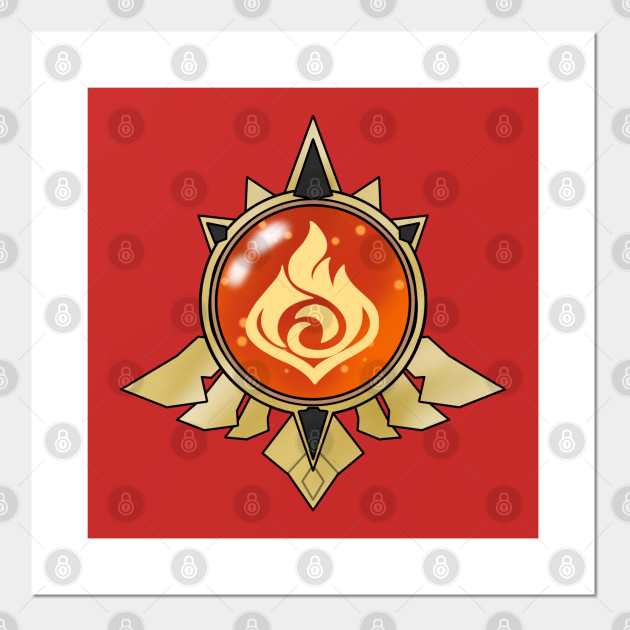 Mondstat Pyro Vision - Genshin Impact - Posters and Art Prints | TeePublic