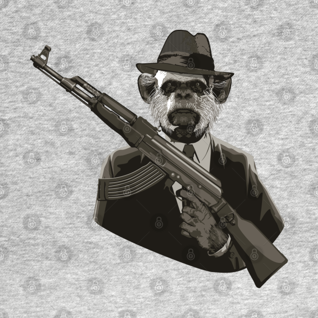 Psycho Monkey - Monkey - T-Shirt | TeePublic