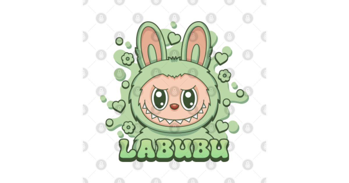 Labubu Green Grape Character Fanart - Labubu - T-Shirt | TeePublic
