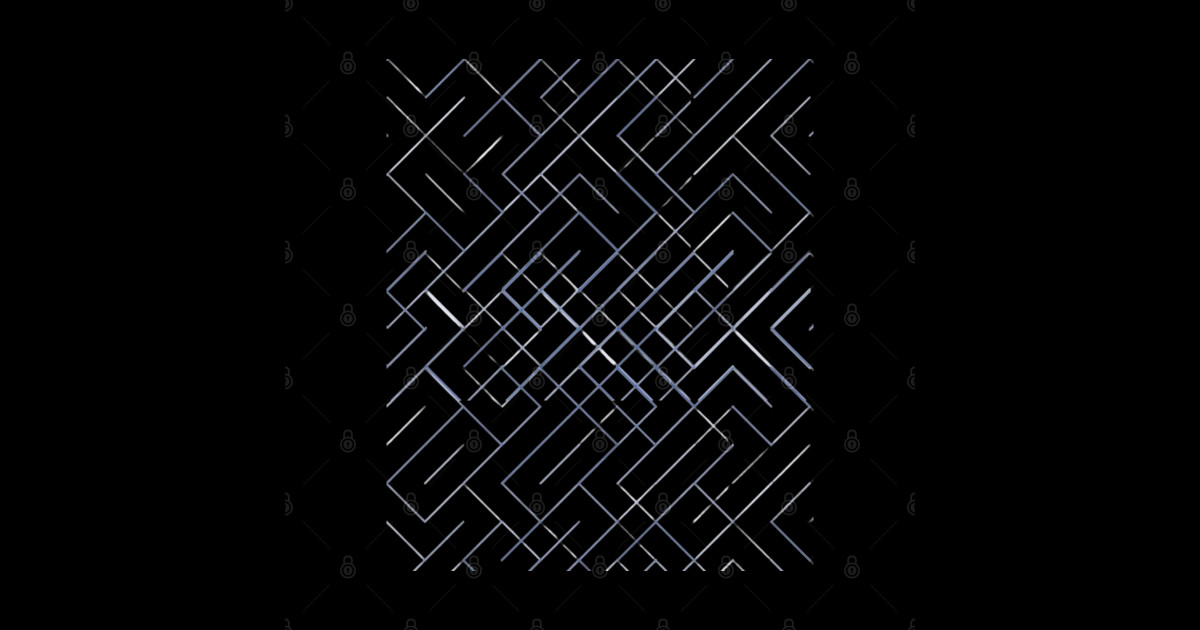 Blue Line Pattern - Boho Pattern - Sticker | TeePublic