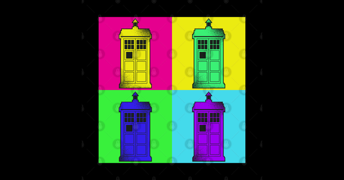 Tardis Pop Art - Doctor Who - Sticker | TeePublic