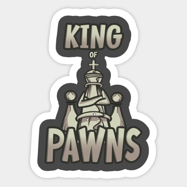 King of Pawns Chess Pieces - Chess - Sticker | TeePublic