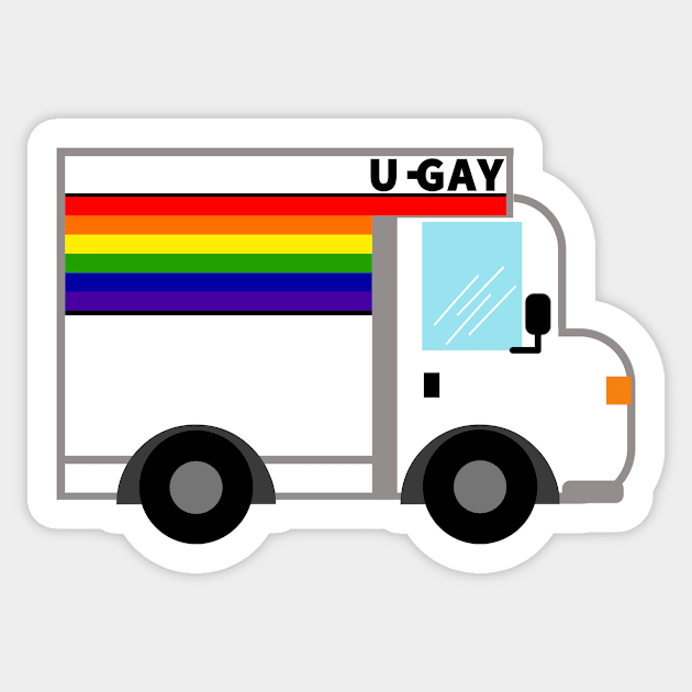 U-GAY - Lesbian Uhaul - Sticker | TeePublic