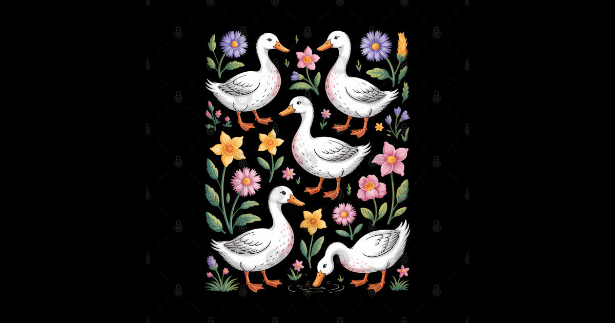 Cottagecore Duck Cute Farm Animal Aesthetic - Cottagecore Duck Cute ...