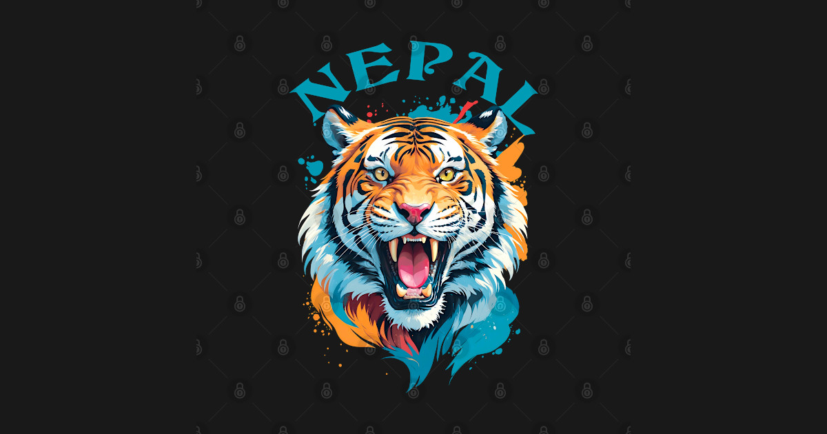 Nepal Tiger - Nepal - T-Shirt | TeePublic