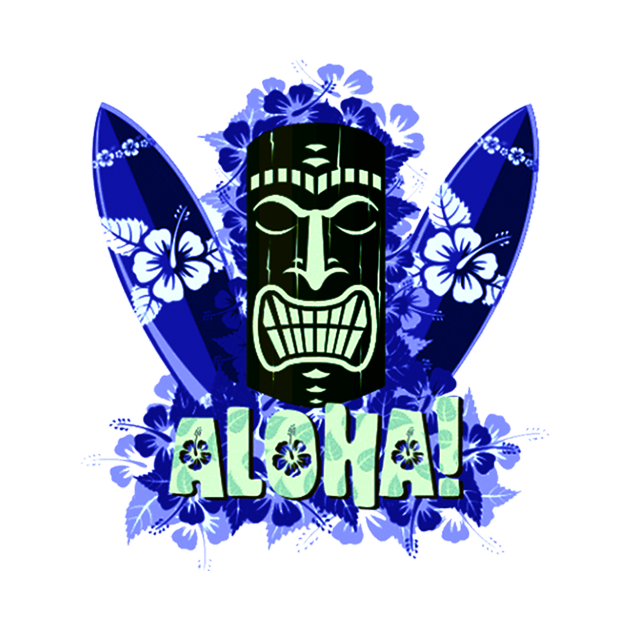Aloha Tiki - Aloha - T-Shirt | TeePublic