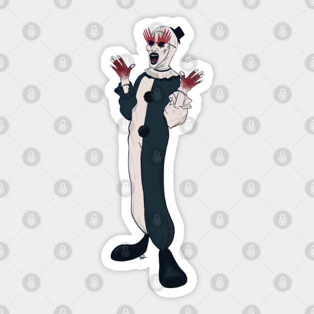 Art the clown - Terrifier - Terrifier - Sticker | TeePublic