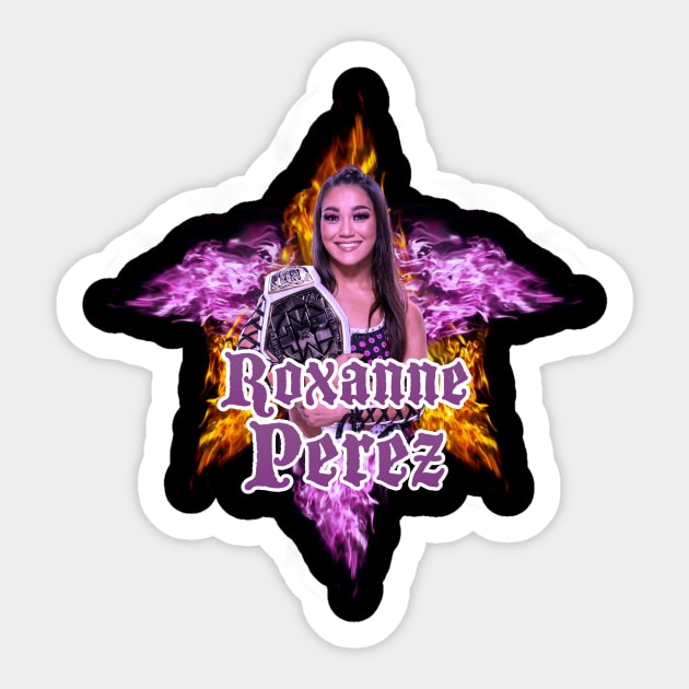 Roxanne Perez // WWE FansArt - Roxanne Perez - Sticker | TeePublic
