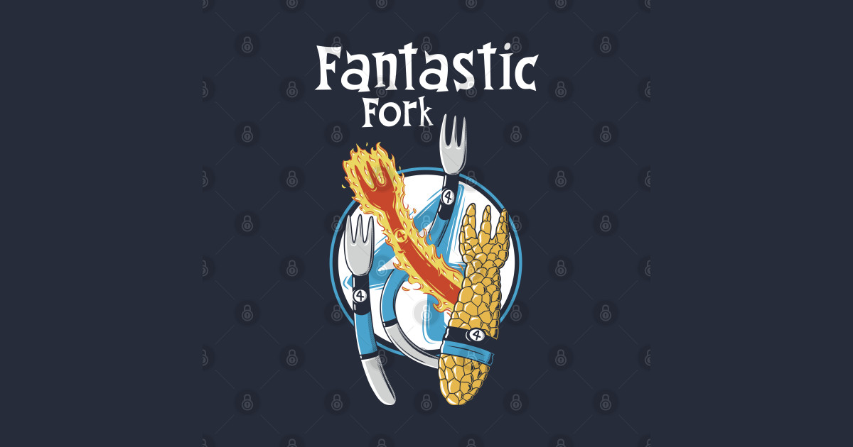 Fantastic Fork - Marvel - T-Shirt | TeePublic
