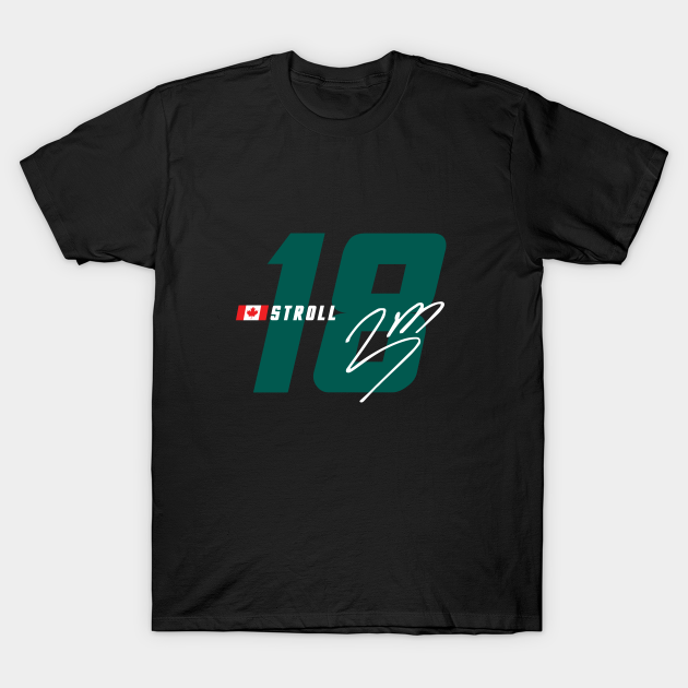 Lance Stroll 18 Signature Number - Stroll - T-Shirt | TeePublic