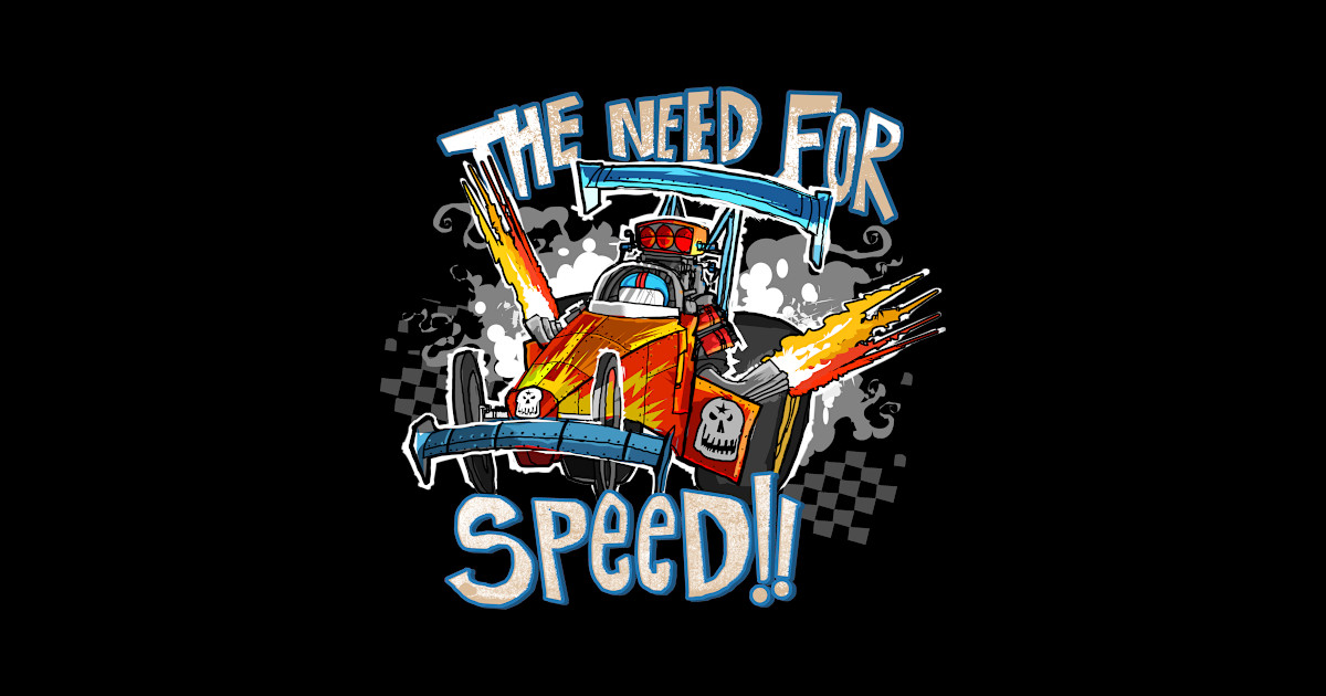 The need for speed! - Race Car - Sticker | TeePublic