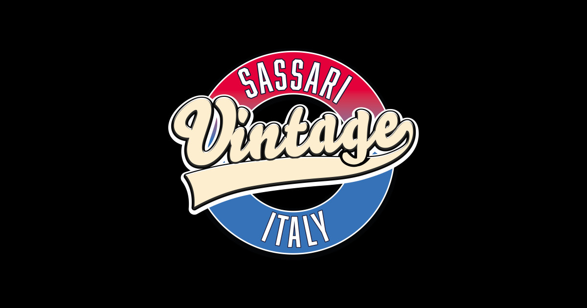 Sassari italy vintage style logo - Sassari Italy Vintage - Sticker ...