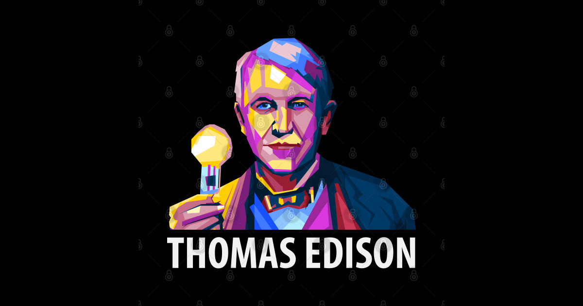 Thomas Edison - History Professor - Sticker | TeePublic