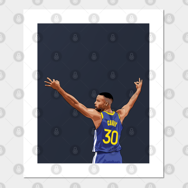 Stephen Curry Vector Back - Stephen Curry - Posters and Art Prints ...