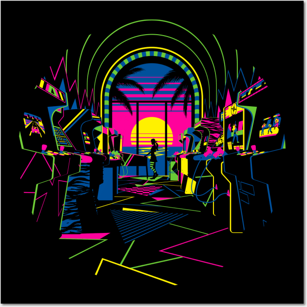 Arcade night - Arcade - Posters and Art Prints | TeePublic