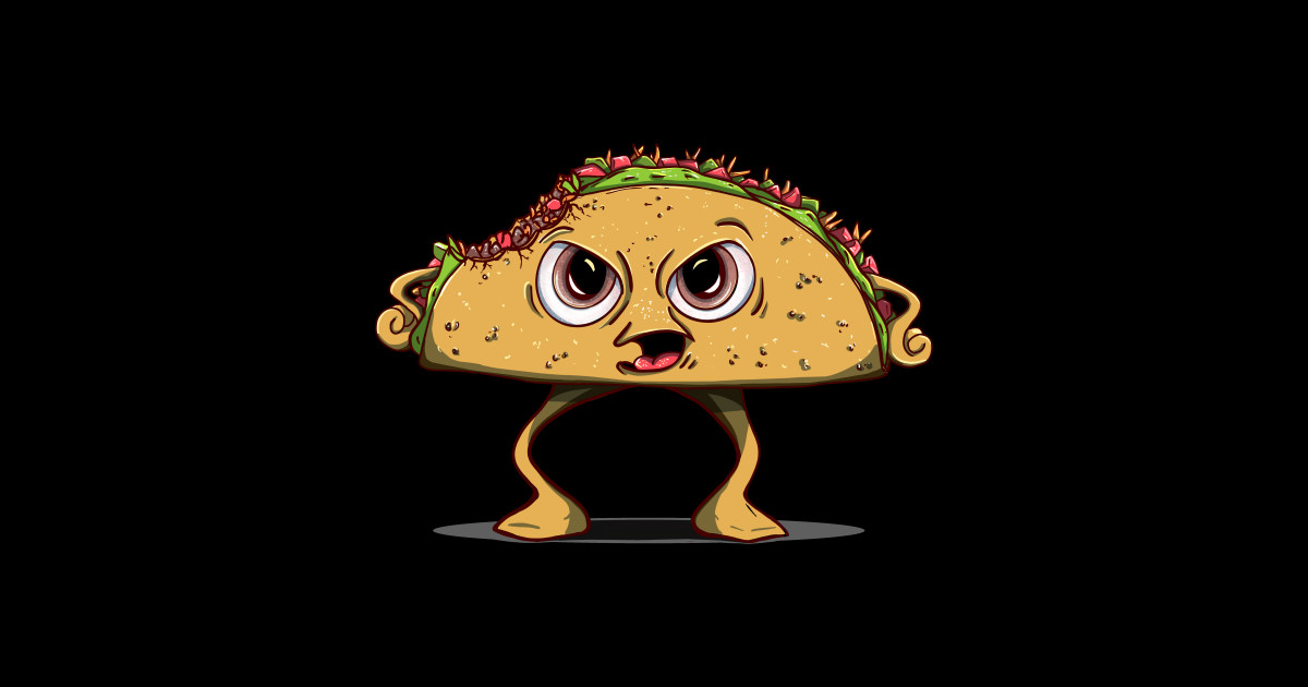 Angry Taco - Taco - T-Shirt | TeePublic