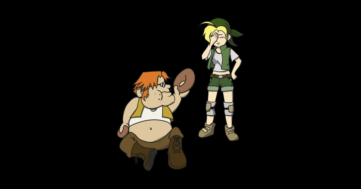 Fat Tarma and Eri - Metal Slug - Sticker | TeePublic