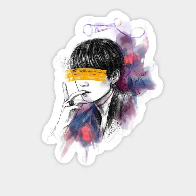 BTS Min Yoongi - Bts - Sticker | TeePublic