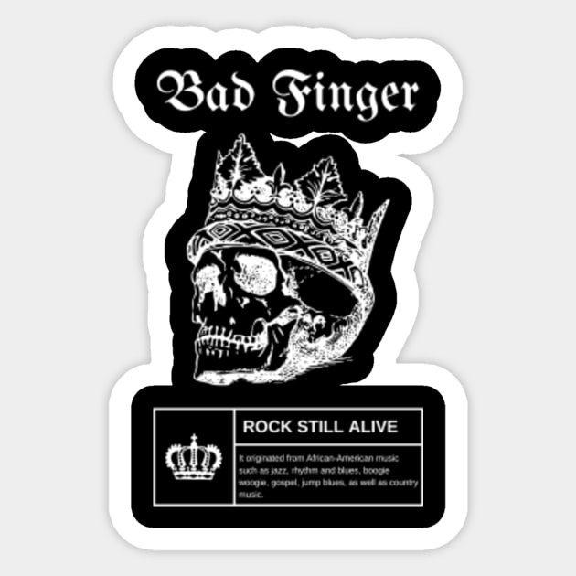 King Vintage Bad Finger - Rock - Sticker | TeePublic