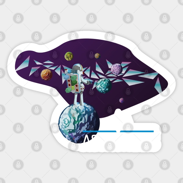 Astroneer Space Logo - Astroneer - Sticker | TeePublic