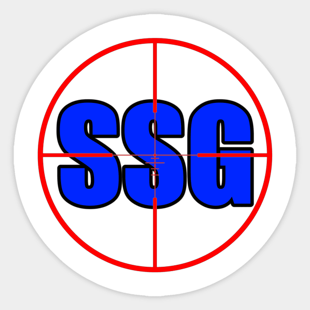 Blue SSG Logo - Specsniper - Sticker | TeePublic