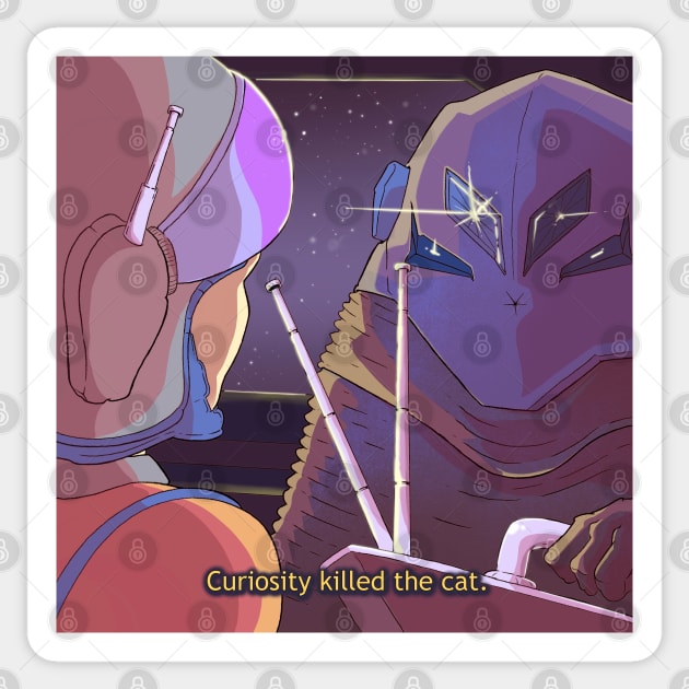 Alien Zarab Appears! - 80S ANIME AESTHETIC CONCEPT - Ultraman - Sticker ...