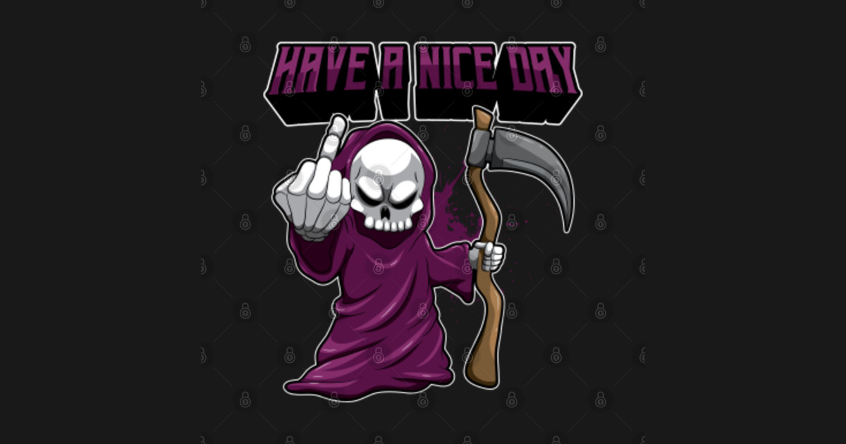 Have A Nice Day Middle Finger Sarcasm Saying Magnet Teepublic