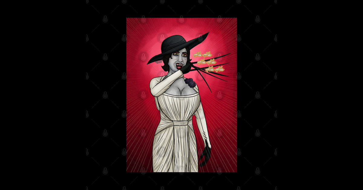 Lady Dimitrescu Sinister Laugh - Lady Dimitrescu - Posters and Art ...