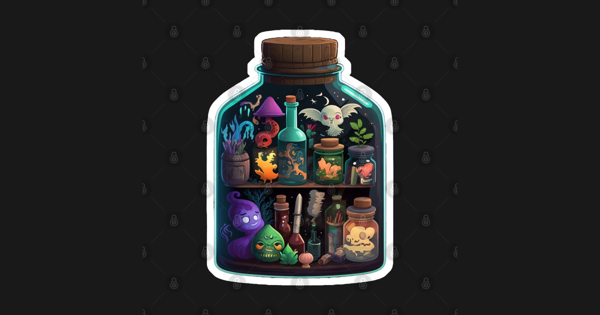 Bottled Magic - Wizard & Witch Series - Magic - T-Shirt | TeePublic