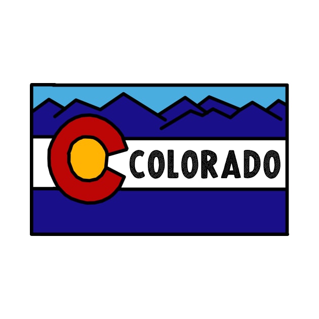 Colorado Flag Decal - Colorado - T-Shirt | TeePublic