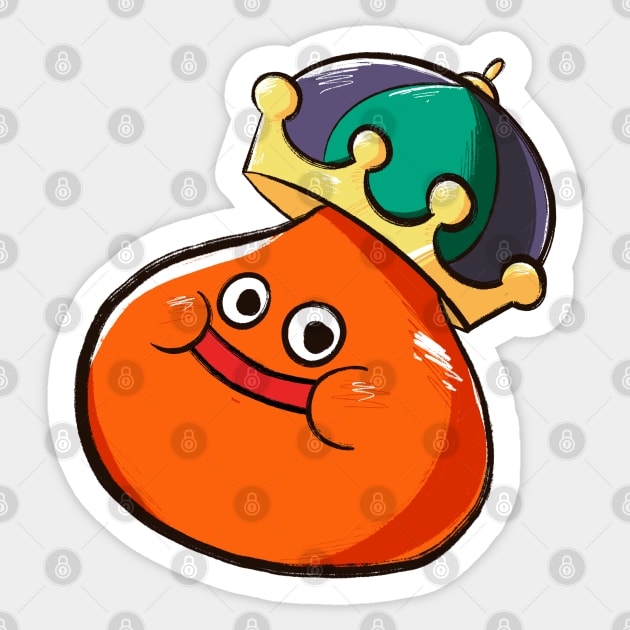 King She Slime Sketch - Dragon Quest - Slime - Sticker | TeePublic
