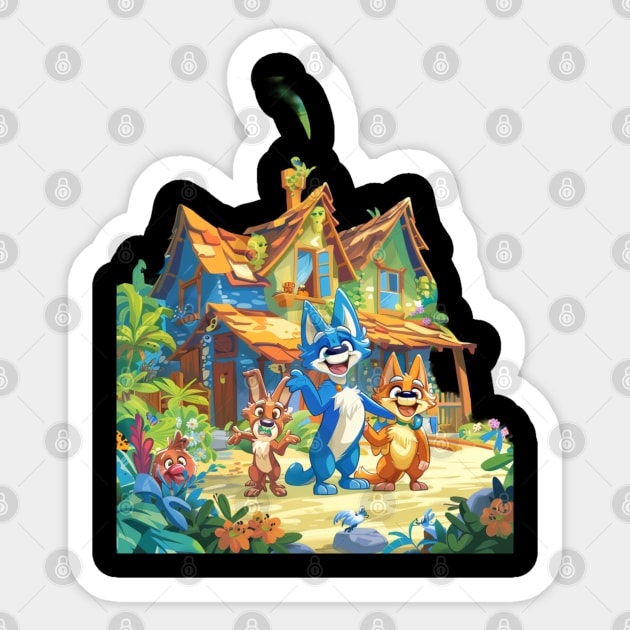 Bluey Makes Everything Better - Bluey - Sticker | TeePublic