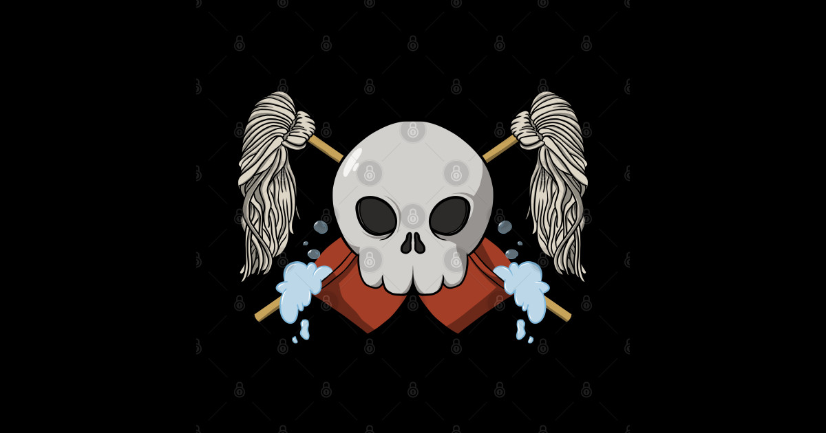 Janitors crew Jolly Roger pirate flag (no caption) - Jolly Roger ...