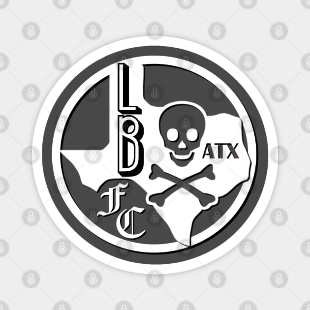 LBFC Texas Friendly Skull Seal Logo - Ladybird Food Co - Magnet | TeePublic
