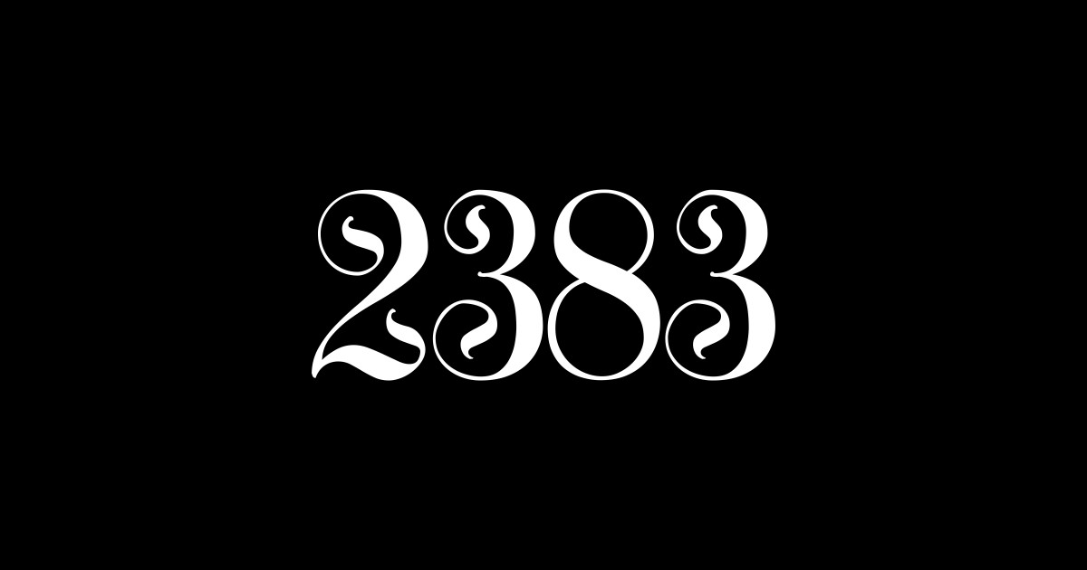 2383 - Angel Numbers - Sticker | TeePublic