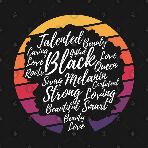 Black History Month Afro Word Art Strong Black Women - Afro Words Art ...