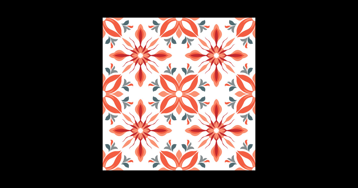 Tileable Floral Pattern - Flowers - Sticker | TeePublic