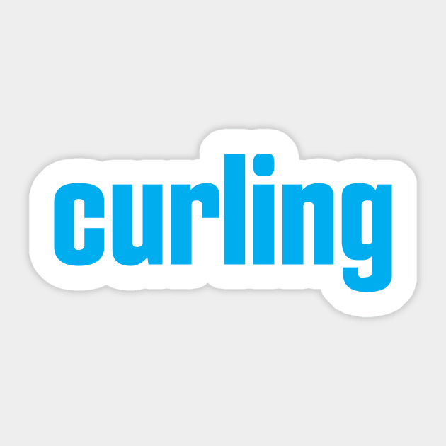 Curling Winter Sports - Curling Winter Sports - Sticker | TeePublic
