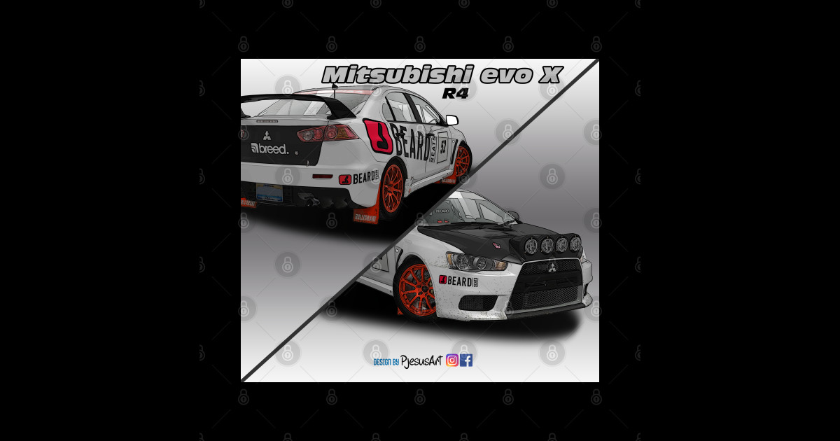 Mitsubishi evo X R4 Dirt 4 - Lancer Evo - Posters and Art Prints ...