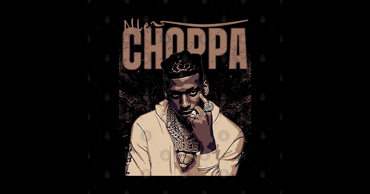 Nle choppa // Brown vintage - Nle Choppa - Sticker | TeePublic