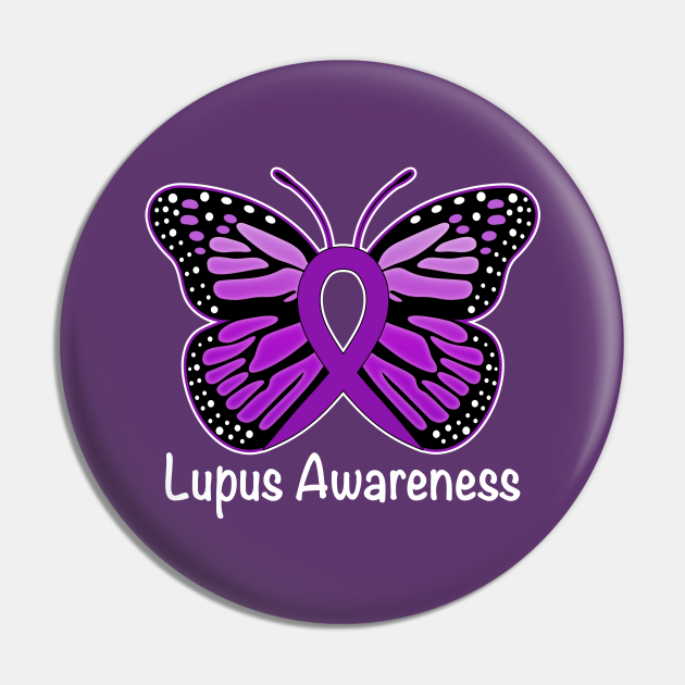 Lupus Awareness Butterfly of Hope - Lupus - Pin | TeePublic