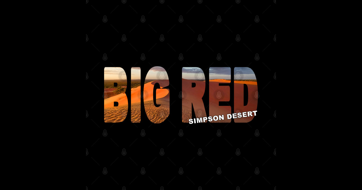BIG RED Simpson Desert - Queensland Sunrise Red Sand Dunes - Simpson ...