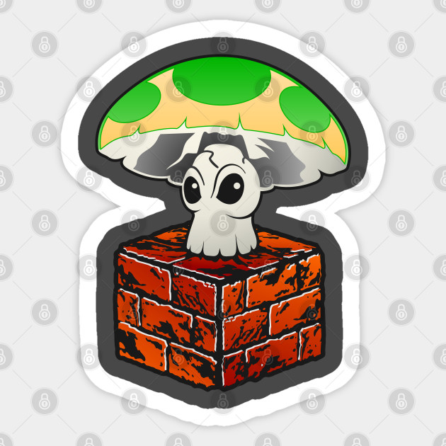 Classic 1UP - Super Mario Brothers - Sticker | TeePublic