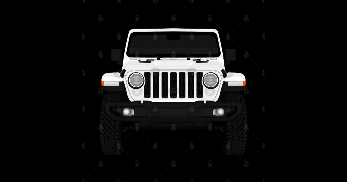 WRANGLER WHITE - Jeep Wrangler - Sticker | TeePublic