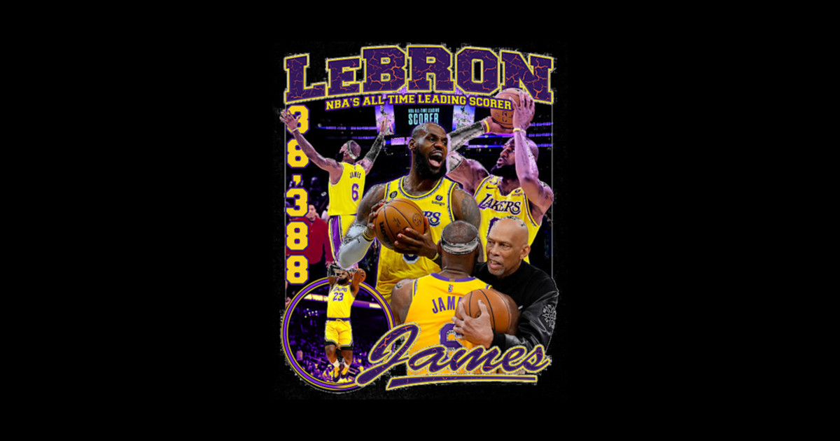 Lebron James NBA's All Time Leading Scorer - Lebron James - Sticker ...