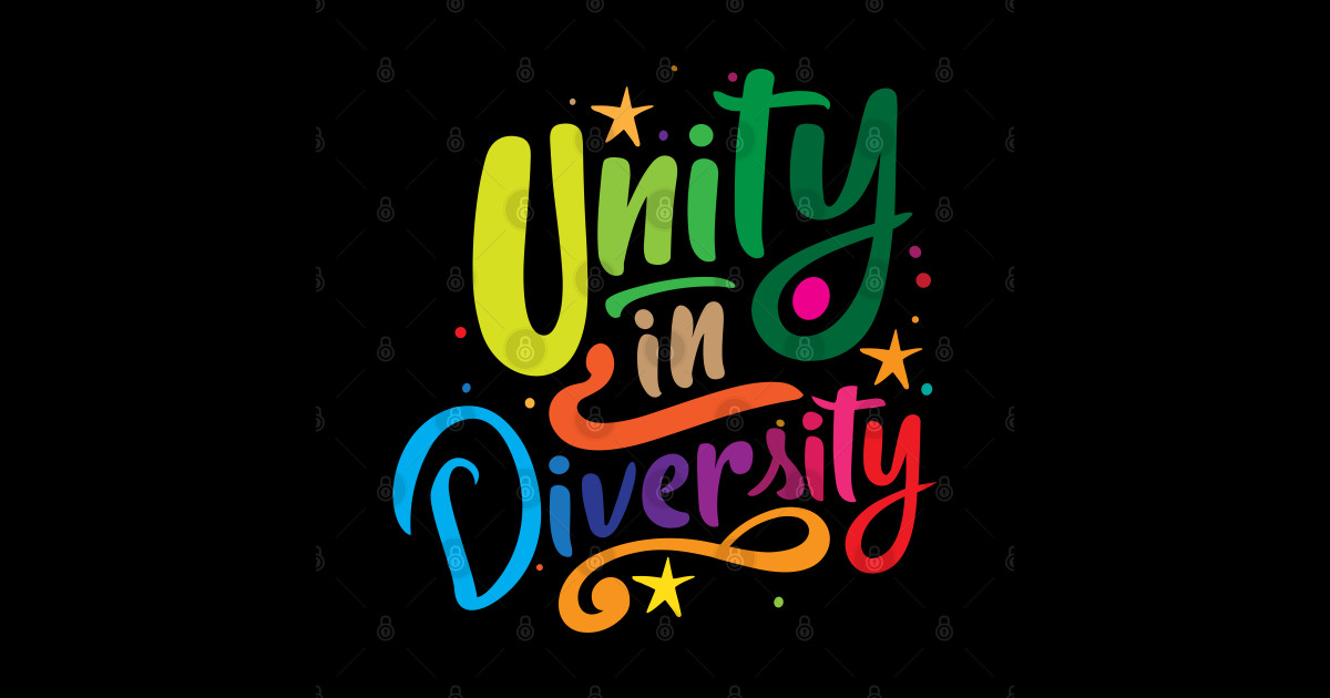 Unity in Diversity - Unity In Diversity - Sticker | TeePublic