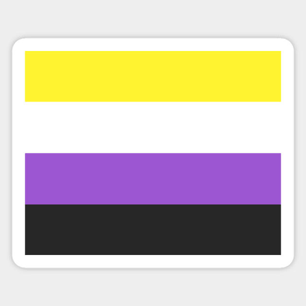 Non Binary Flag - Pride - Sticker | TeePublic