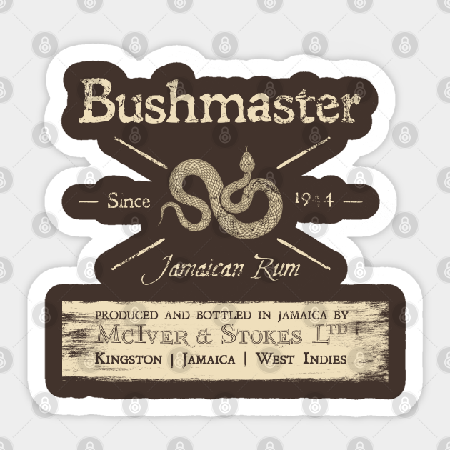 Bushmaster Rum - Luke Cage - Sticker | TeePublic